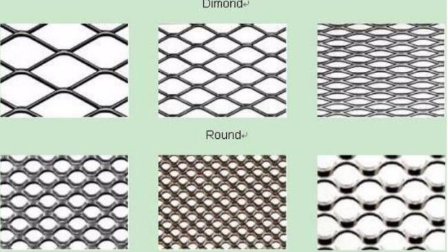 expanded metal mesh pattern