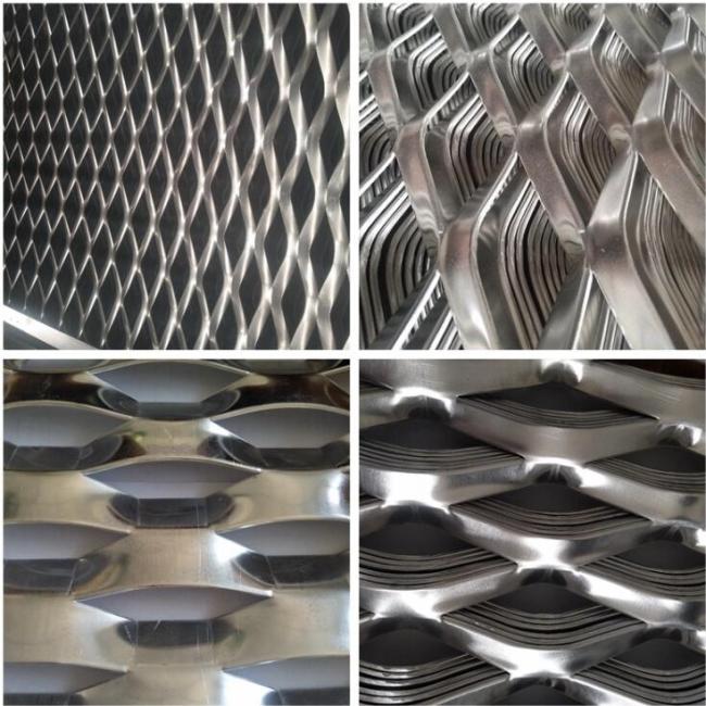 detail of aluminum expanded hole sheets