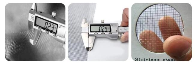 specificazione dello schermo della finestra dell'acciaio inossidabile