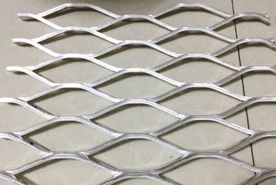 Aluminum expanded metal facade