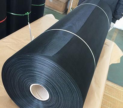 black colored aluminum insect screen