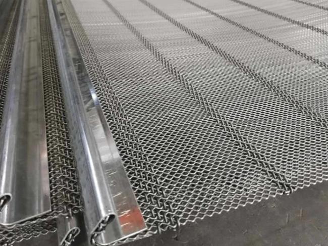 Grillage vibrant serti par replis pour l'écran de extraction de tamis