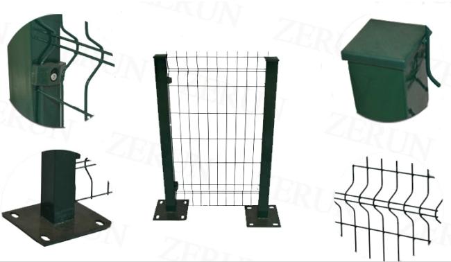 curved mesh fence