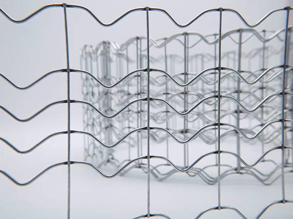 The front view of CWC mesh with 6 line wires