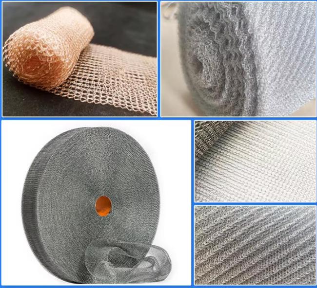 Stainless steel knitted mesh mist eliminator