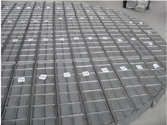 Copper mesh structured packing