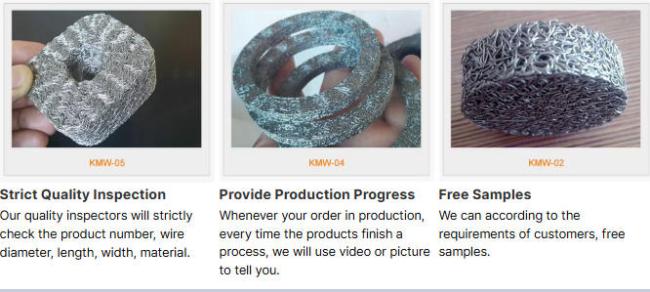 Knitted wire mesh filter tubing