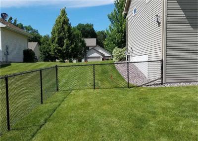 China 60x60mm Pvc Coated Galvanized Chain Link Fence Fabric For Security for sale