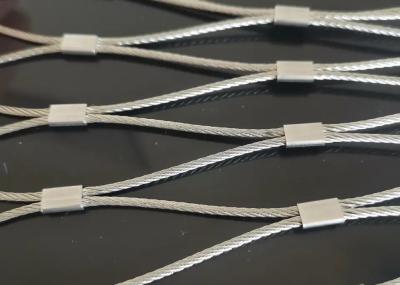China SS316 Inox Wire Cable  Flexible Stainless Steel Rope Mesh Ferrule Type Rustproof for sale