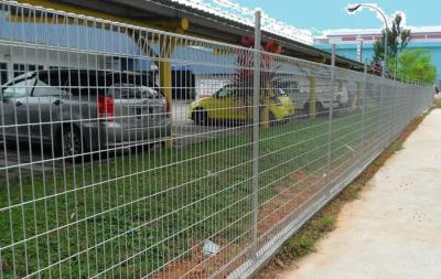 China Double Loop Ornamental Wire Fencing Roll Top Triangle Bending BRC Welded for sale