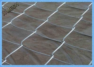 China Heavy Duty Galvanized Chain Link Fence Fabric , Twisted Edge Wire Fence Panels 50 X 50mm for sale