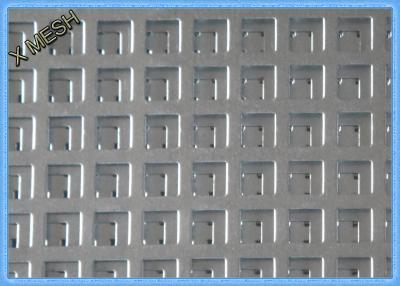 China Thick Square Hole Perforated Sheet Metal Hot Dipped Galvanized 1.5mm Thickness for sale