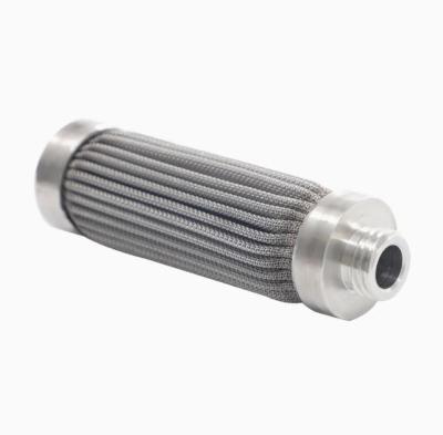 China Stainless Steel Wire Mesh Pleated Filter Element High Pressure Hydraulic Oil Filter for sale