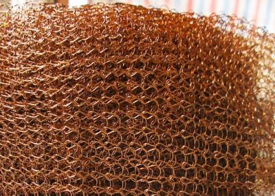 China Distillation Column Copper Knitted Wire Mesh Packing with 0.16mm Wire Diameter 60mm Width and High Filtering Efficiency for sale