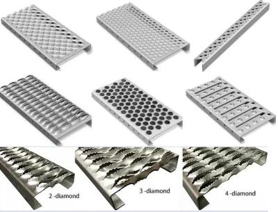 China OEM Tec-Sieve Grip Strut Safety Grating/Perforated Metal Walkway Grating/Catwalk Grating for sale