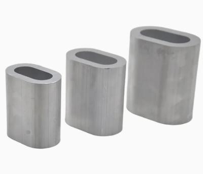 China DIN 3093 Wire Rope Fitting Crimping Aluminium Ferrules for sale