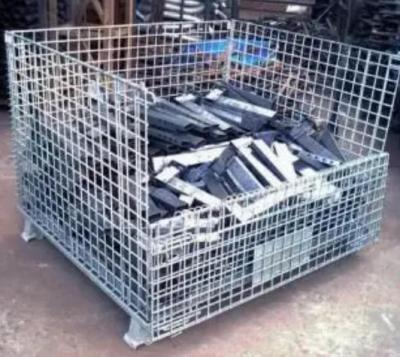 China Foldable Wire Mesh Container With Q235 Steel Material for Industrial Warehouse Storage for sale