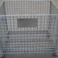 China Collapsible Steel Wire Mesh Containers for Logistics Warehouse Storage for sale