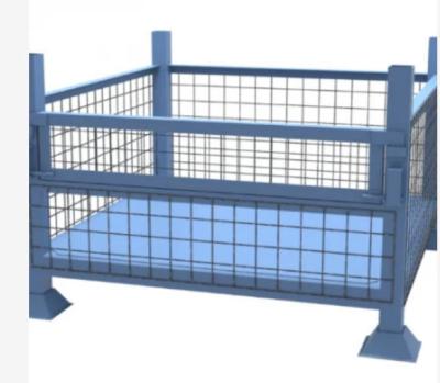 China Customized Warehouse Wire Mesh Metal Storage Cage for Transportation and Warehouse Storage Collapsible Metal Cages for sale