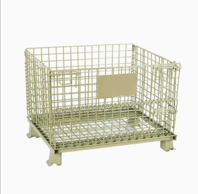 China Foldable Galvanized Steel Cages with Welded Wire Mesh, Collapsible Metal Storage Solutions for sale