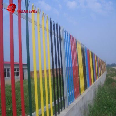 China Wholesale Powder Coated W D Pale Round/Single/Triple Pointed Security Fencing Palisade Fence for sale