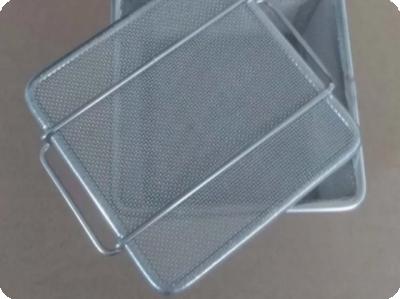 China Customized Stainless Steel Woven Wire Mesh Basket for sale