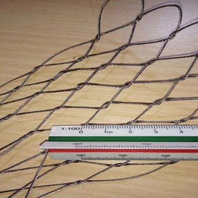 China 304 Stainless Steel Wire Flexible Cable Rope X-Type Infill Rope Mesh Balustrade Protective Net for sale