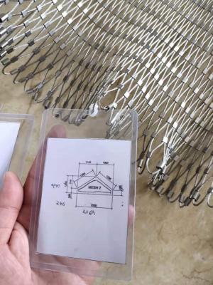 China Wholesale 80*80MM 2MM Wire Diameter Diamond-shaped 316 Stainless Steel Rope Mesh Net for Helideck Safety Woven Cut-to-Order for sale