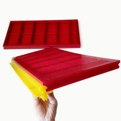 China Impact Resistant Polyurethane Coated Steel Bar Screen High Elasticity Anti-Pegging Mining Mesh for sale
