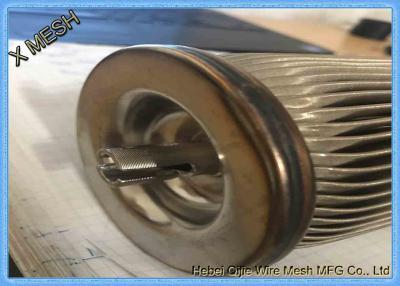 China Stainless Steel Mesh Pleated Lube Oil Filter Hydraulic Return Suction Candle Oil Filter for sale