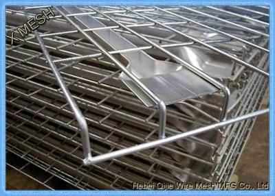 China zinc plated Metal Wire Mesh Decking Waterfall 3 Channel Step For warehouse Pallet Racking for sale