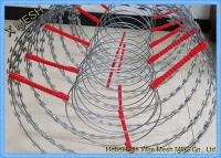 China Security Perimeter Galvanized Binding Wire Welded Razor Mesh 22 Mm Blade Length for sale