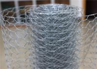 China Poultry Netting Chicken Wire Mesh , Plain Weave Galvanized Hexagonal Wire Mesh for sale