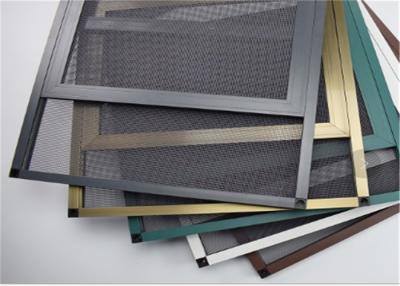 China Micro Mosquito Window Fly Screen Ajustable For Aluminium Wooden And Steel Frame for sale