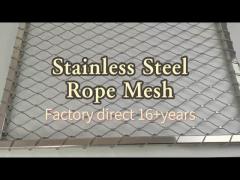7x19 Stainless Steel Wire Rope Mesh Net With Ferrules For Stairway
