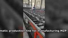 Automatic production line for manufacturing MZP wire barriers