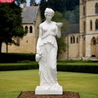 Quality Famous Hand Carved Life Size Marble Statue of Hebe for sale