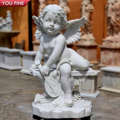 China Custom Life Size Cherub Marble Statue Figure Statue for sale