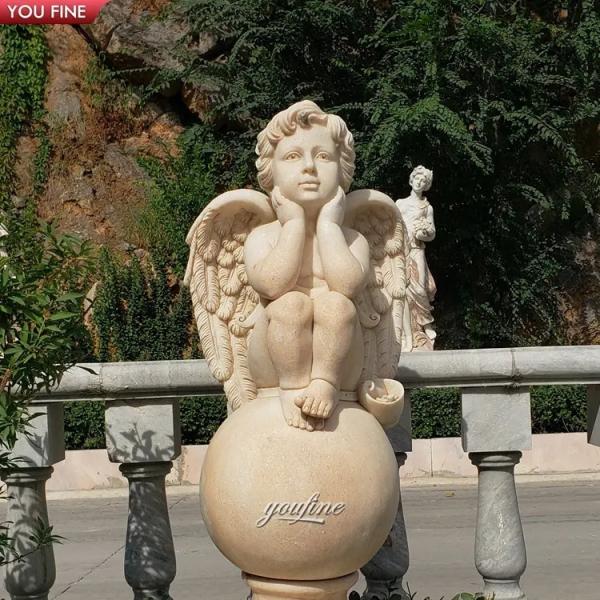 Quality Custom Life Size Cherub Marble Statue Figure Statue for sale