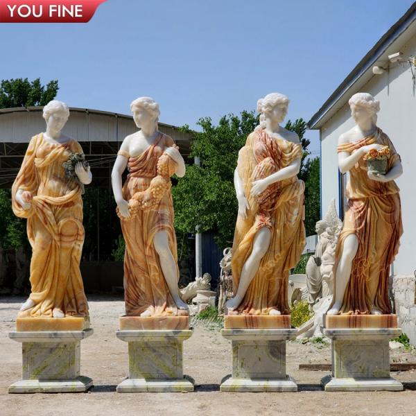 Quality Life Size Female Garden Sculpture Marble Four Season Statues for Sale for sale