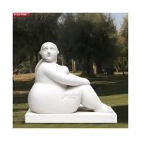 Quality Outdoor Decoration Marble Fat Lady Statue for Sale for sale