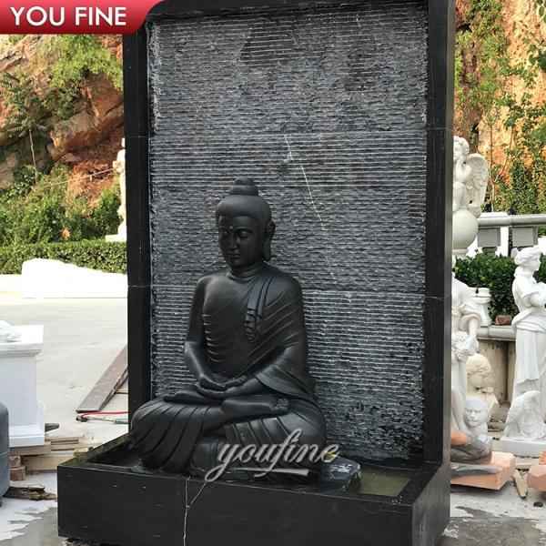 Quality Custom Hand Carved Hot Sale Marble Buddha Sculpture Water Fountain for sale