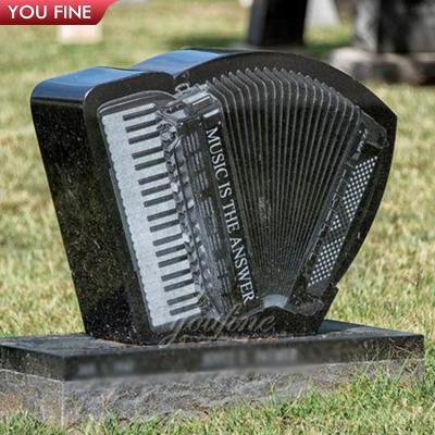 China Hand Carved Marble Memorial Black Tombstones and Monuments for Sale for sale