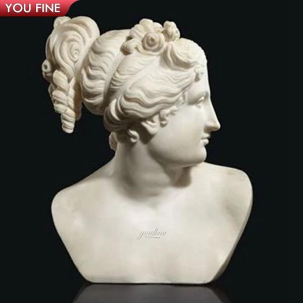 Quality Interior Decoration Life Size Marble Statue Head Decoration for sale
