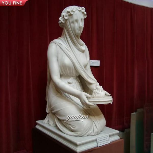 Quality Classic Hand Carved Life Size Marble Veiled Lady Statue for sale
