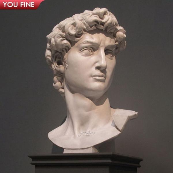 Quality Custom Marble David Bust Sculpture Western Design Style Statue for sale