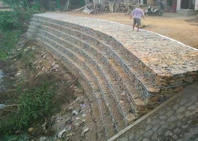 Cina Il PVC esagonale della maglia 2x1x1 Hesco ha ricoperto la scatola del gabbione in vendita