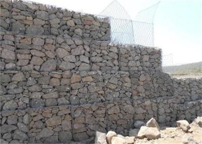 Cina Del fiume del blocchetto canestri della roccia del filo zincato molto in vendita
