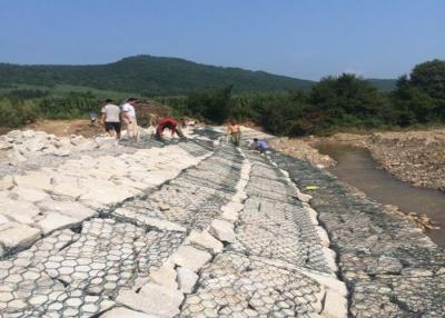 Cina Il PVC galvanizzato ha ricoperto il tessuto Mesh Gabion Rock Cages in vendita