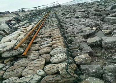Cina Il PVC ha ricoperto i canestri del gabbione di Galfan dell'inondazione di controllo in vendita